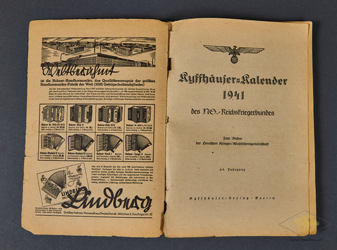 German WWII Kyffhäuser Calendar 1941 – The Ruptured Duck, LLC