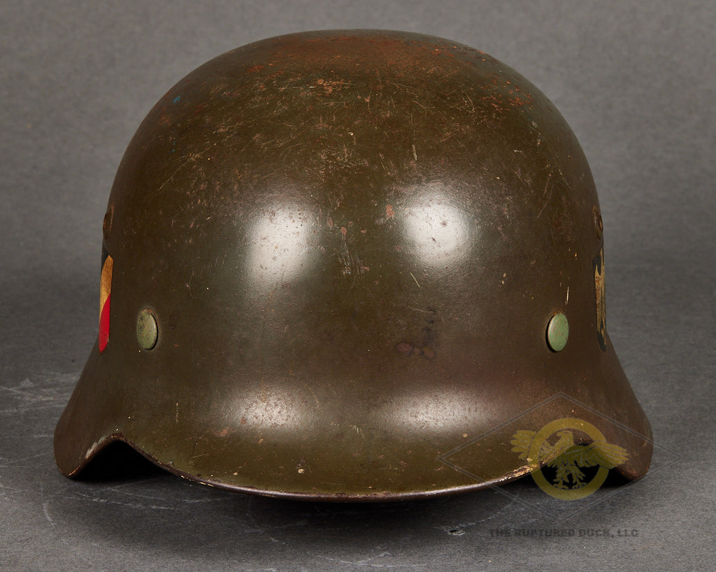 WWII German Army Model 1935 Double Decal Helmet – The Ruptured Duck, LLC