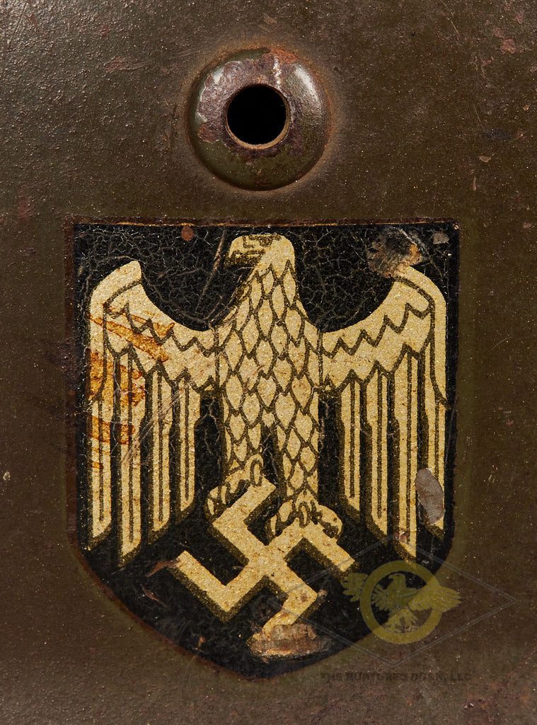 WWII German Army Model 1935 Double Decal Helmet – The Ruptured Duck, LLC