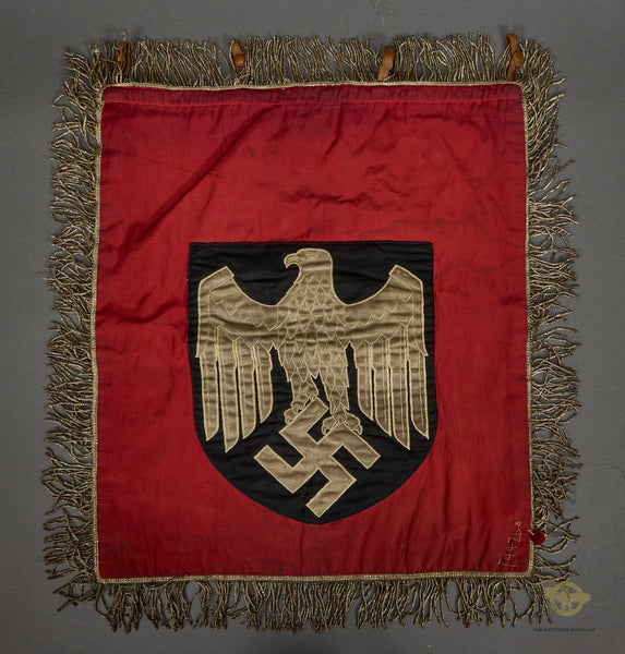 German WWII Regimental Trumpet Banner for the Town of Butzbach, German ...