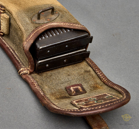 WWI WW2 German MG13 Magazine Carry Pouches and Shoulder Strap – The ...
