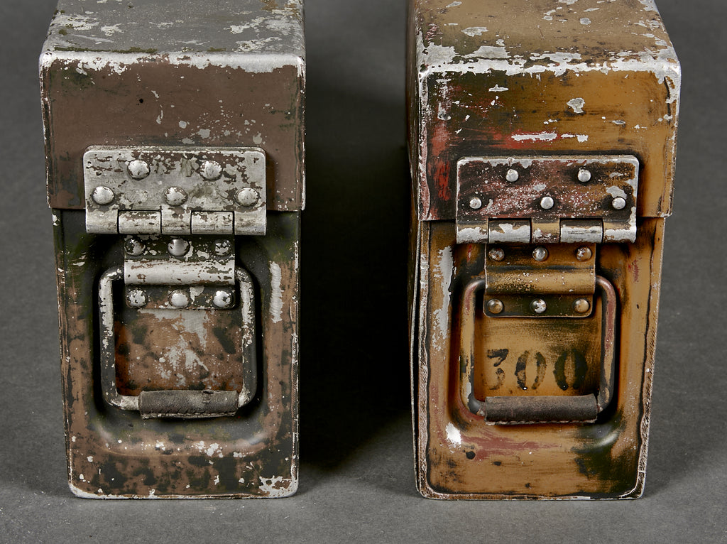 German WWII MG/34 Set of 2 Ammo Boxes with Camo Finish – The Ruptured ...